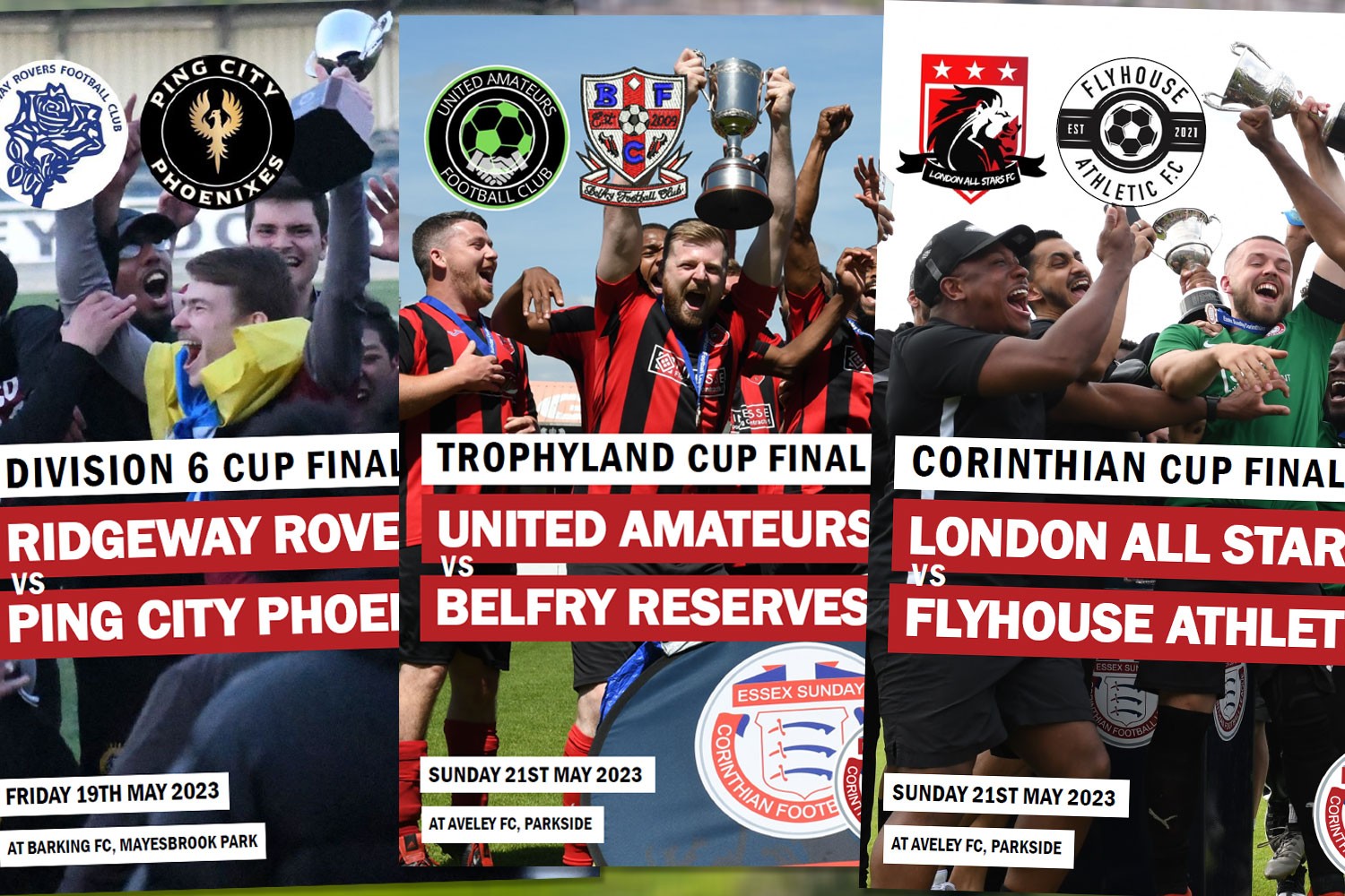 Cup final triple-header ahead on penultimate weekend